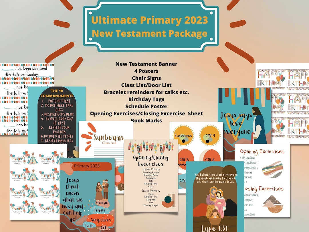 Ultimate Primary 2023 Bundle, LDS Primary Bulletin Kit Digital - Etsy