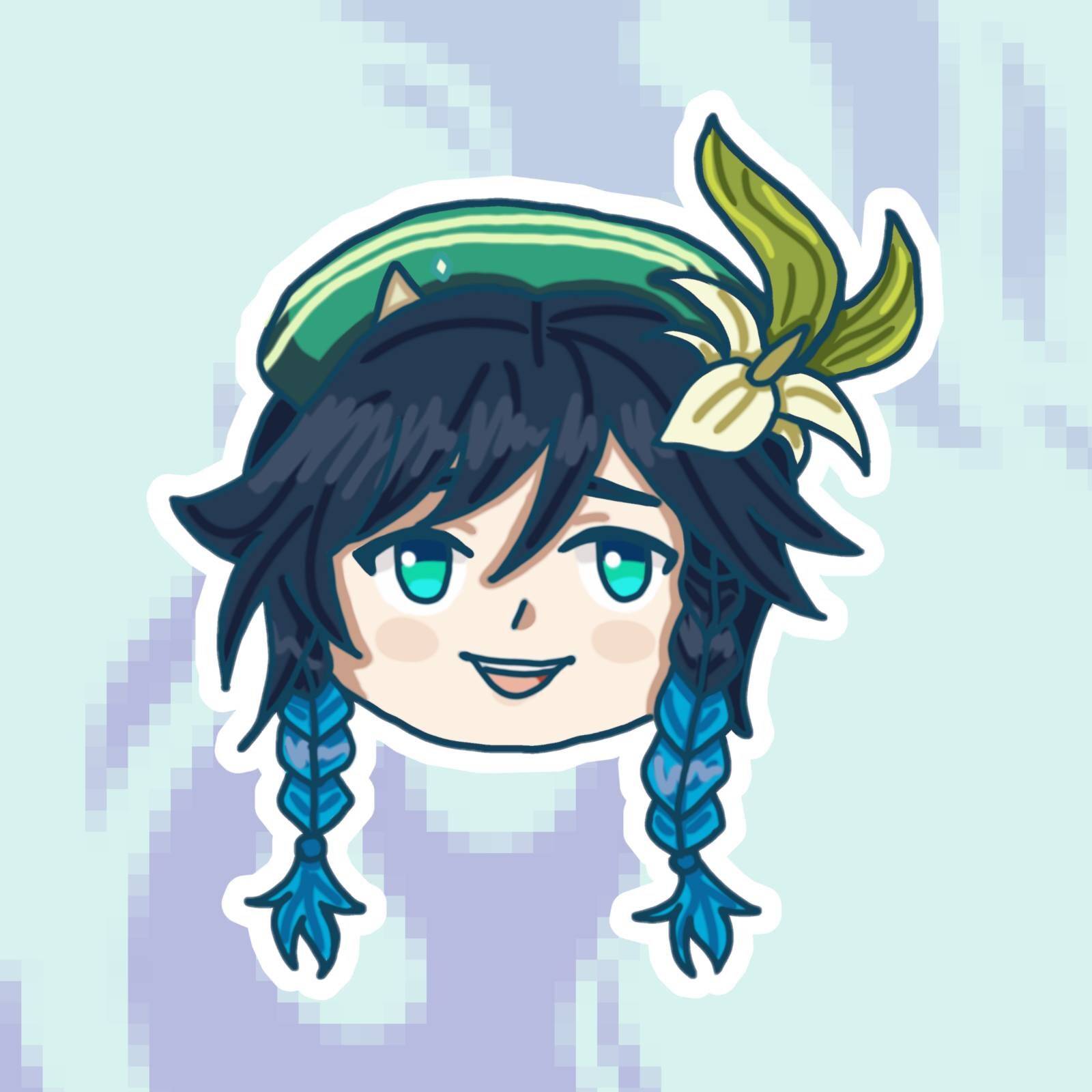 Genshin Impact Venti Sticker - Etsy