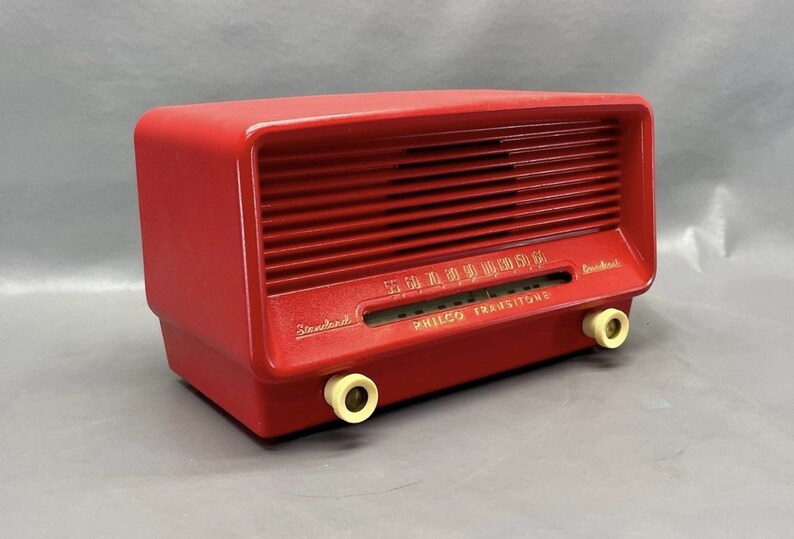 1952 Philco Mid Century Radio. Beautiful, Restored & Working! FREE ...