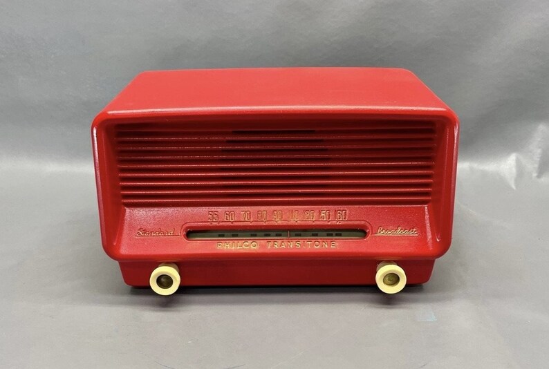 1952 Philco Mid Century Radio. Beautiful, Restored & Working! FREE ...