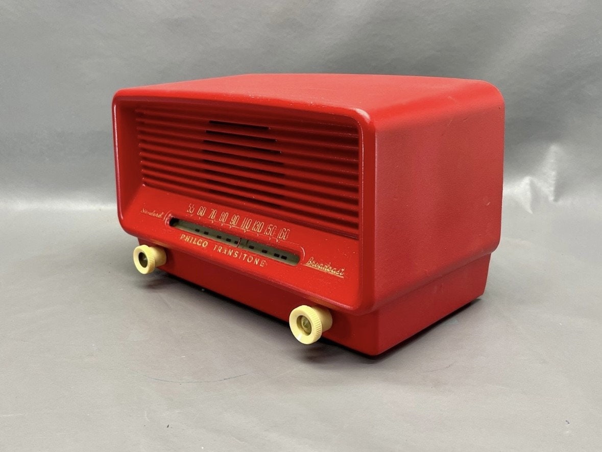 1952 Philco Mid Century Radio. Beautiful, Restored & Working! FREE ...