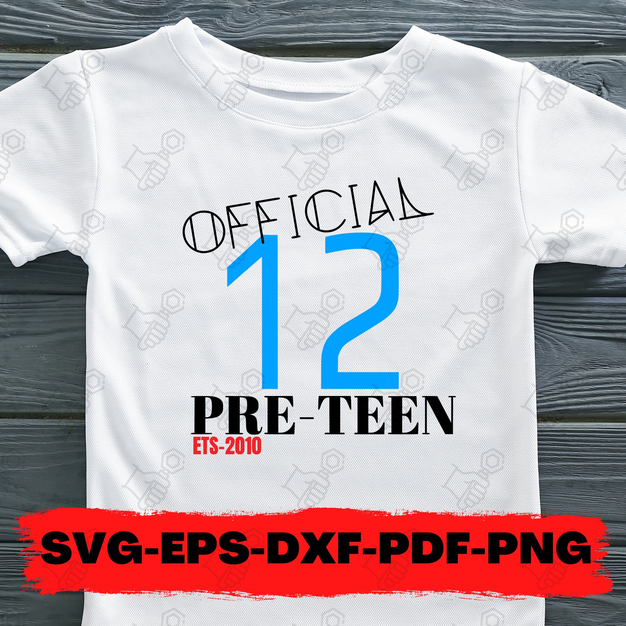 Official Teenager Svg, Official Teenager Svg, 10th Birthday Svg ...