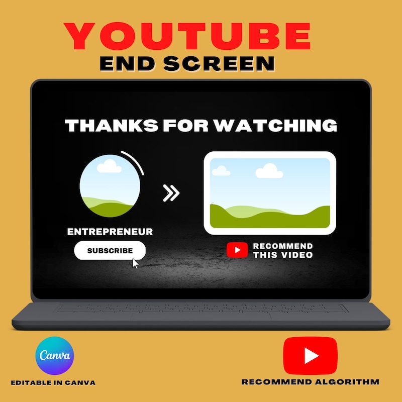 Youtube End Screen - Etsy
