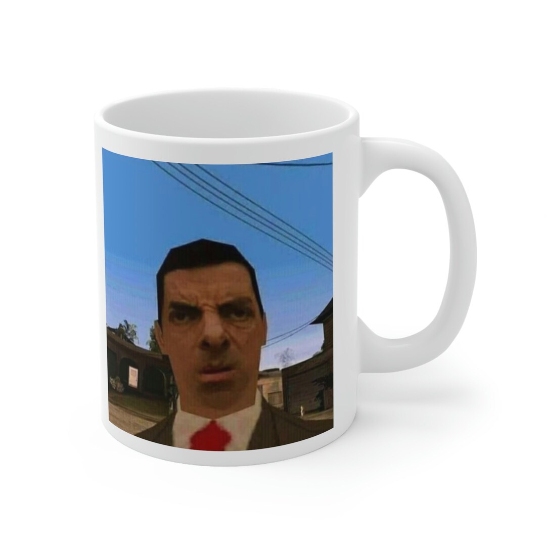 Mr. Bean - Video Game Graphic Mug - WTF Face - Joke Mug - Funny Mug ...
