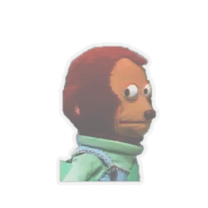 Monkey Puppet Meme Sticker - Hilarious Gift - Awkward Side Eye - Funny ...