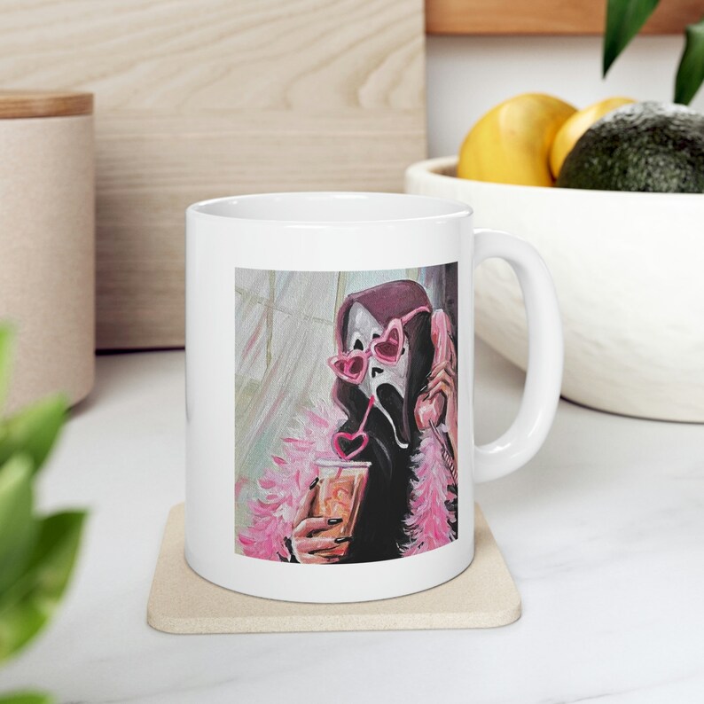 Scream Baddie on the Phone - Iced Coffee, Nails, Heart Sunglasses, and ...