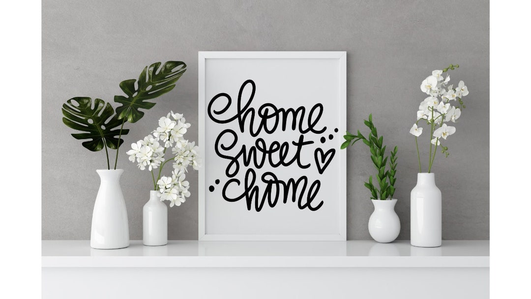 Home Sweet Home Art Graphic Instant PNG Digital Download Printable Art ...