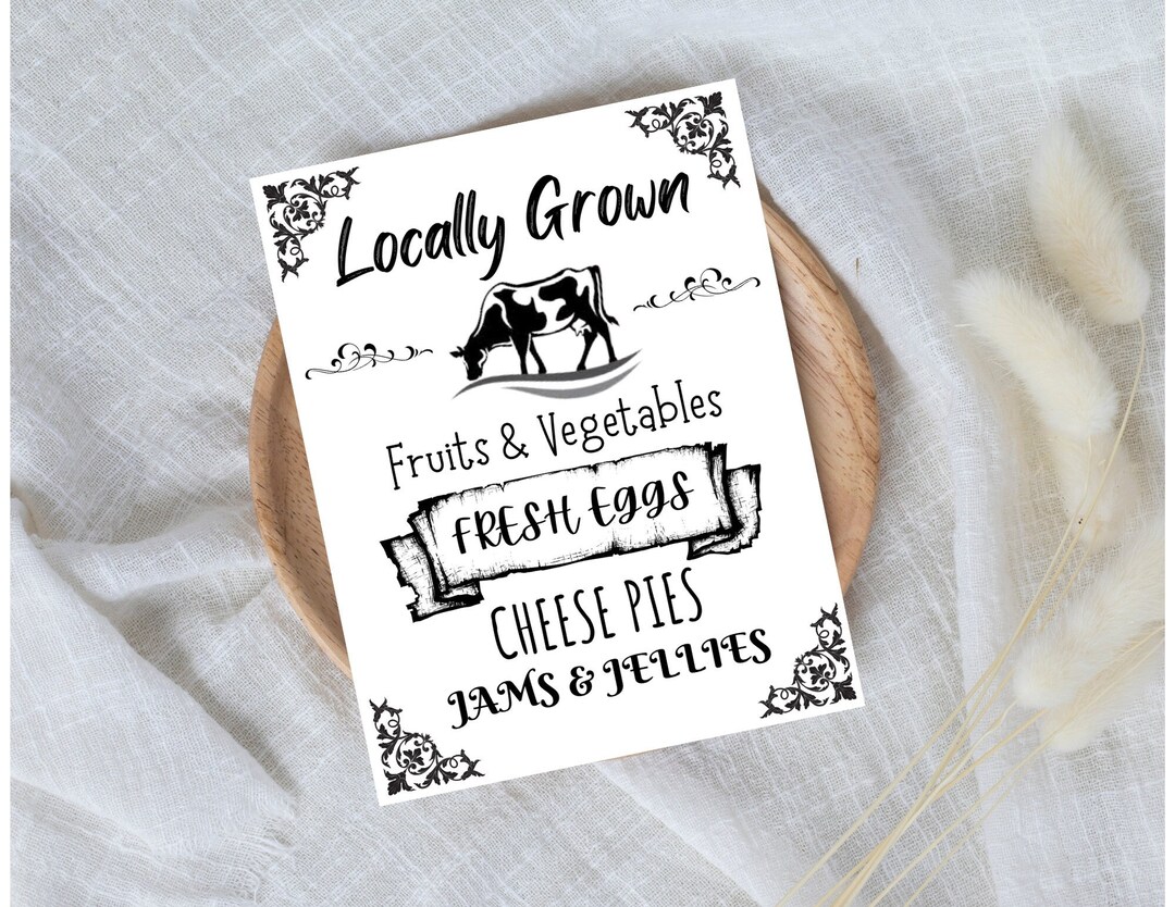 Locally Grown Graphic PNG SVG JPG Instant Digital Download | Printable ...