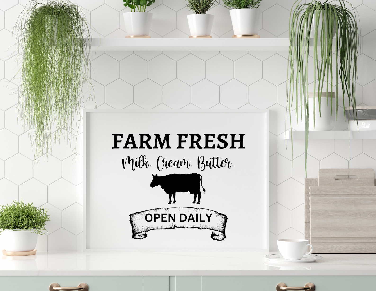 Farm Fresh Graphic PDF SVG PNG Jpg Instant Digital Download | Printable ...