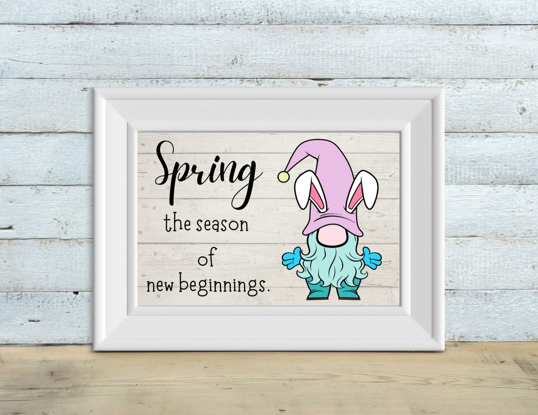 Spring Knome Graphic PNG JPG Instant Digital Download | Printable Art ...