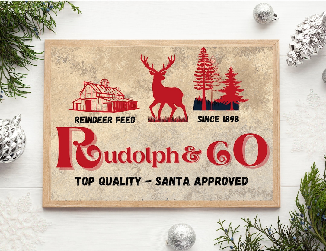 Rudolph & Co. Graphic PNG JPG Instant Digital Download Printable Art ...