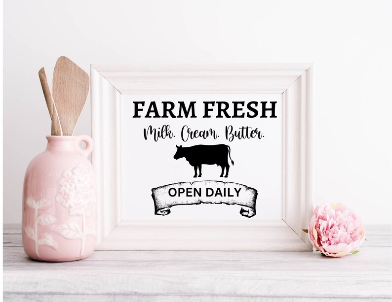 Farm Fresh Graphic PDF SVG PNG Jpg Instant Digital Download | Printable ...