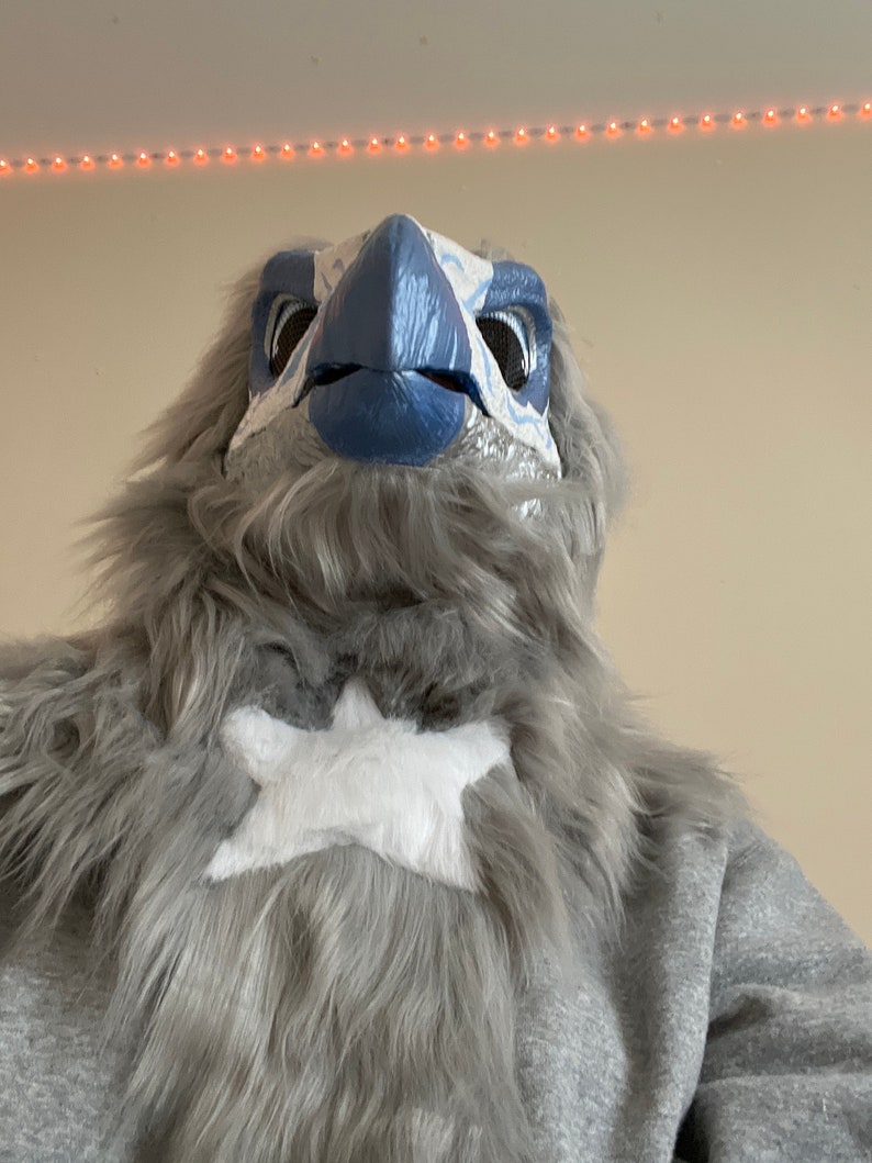 Blue Gray Dino Bird Furry Mask Fursuit( Need Gone! ) - Etsy