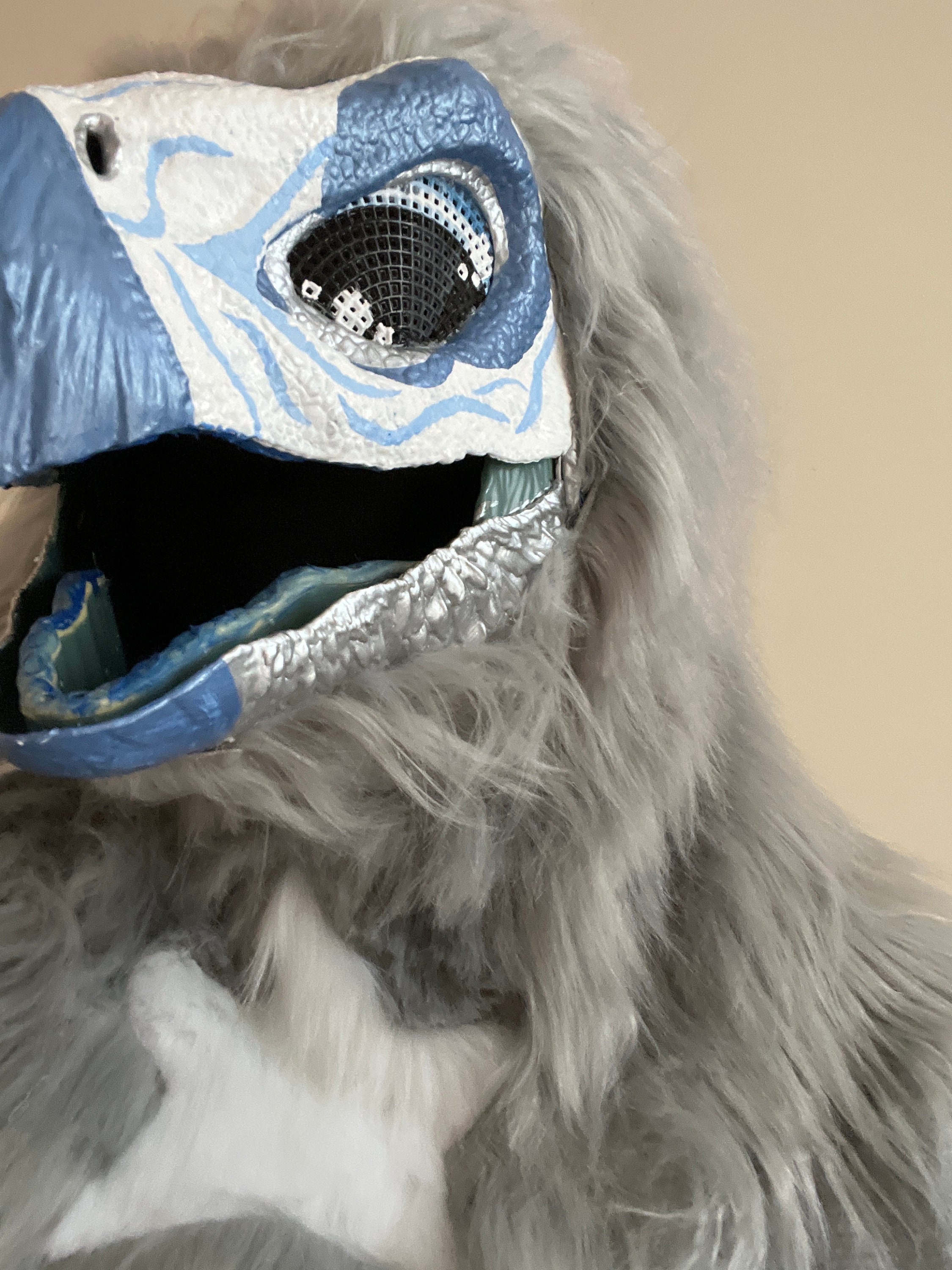 Blue Gray Dino Bird Furry Mask Fursuit( Need Gone! ) - Etsy