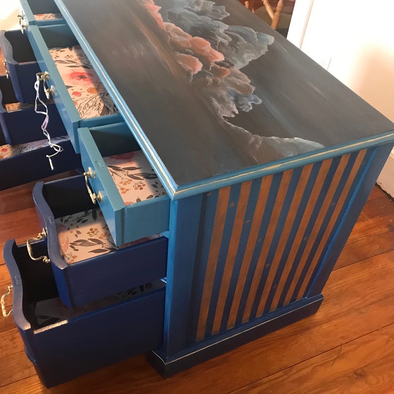 SOLD Cloud Dream Desk Desk Desks Desk Decor Hand-painted - Etsy