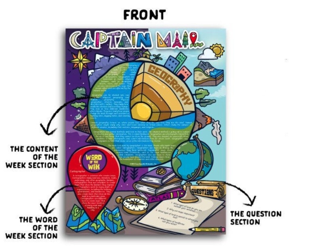 PRINTABLE Captain Mail Geography Letter and Papercraft Toy - Etsy