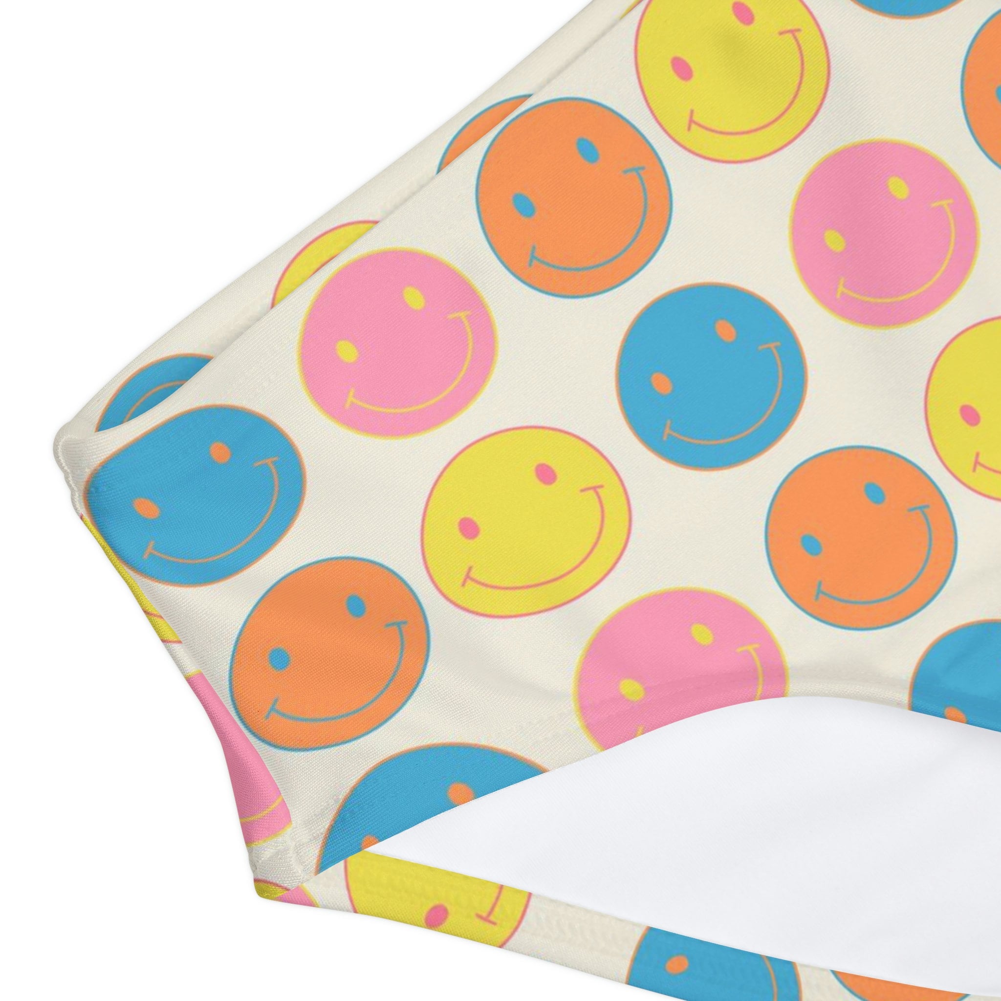 Retro Smiley Face Print Swim Suit Smiley Face Bikini Girls - Etsy Australia