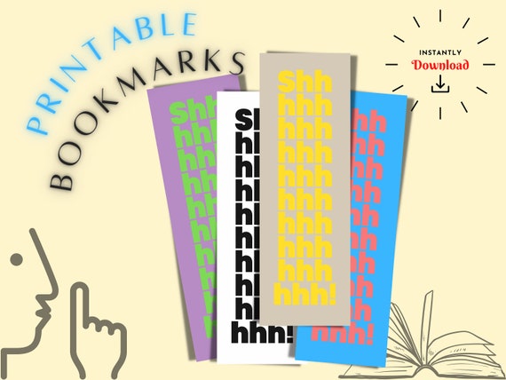 Printable Bookmarks Set of Printable Bookmarks Digital - Etsy