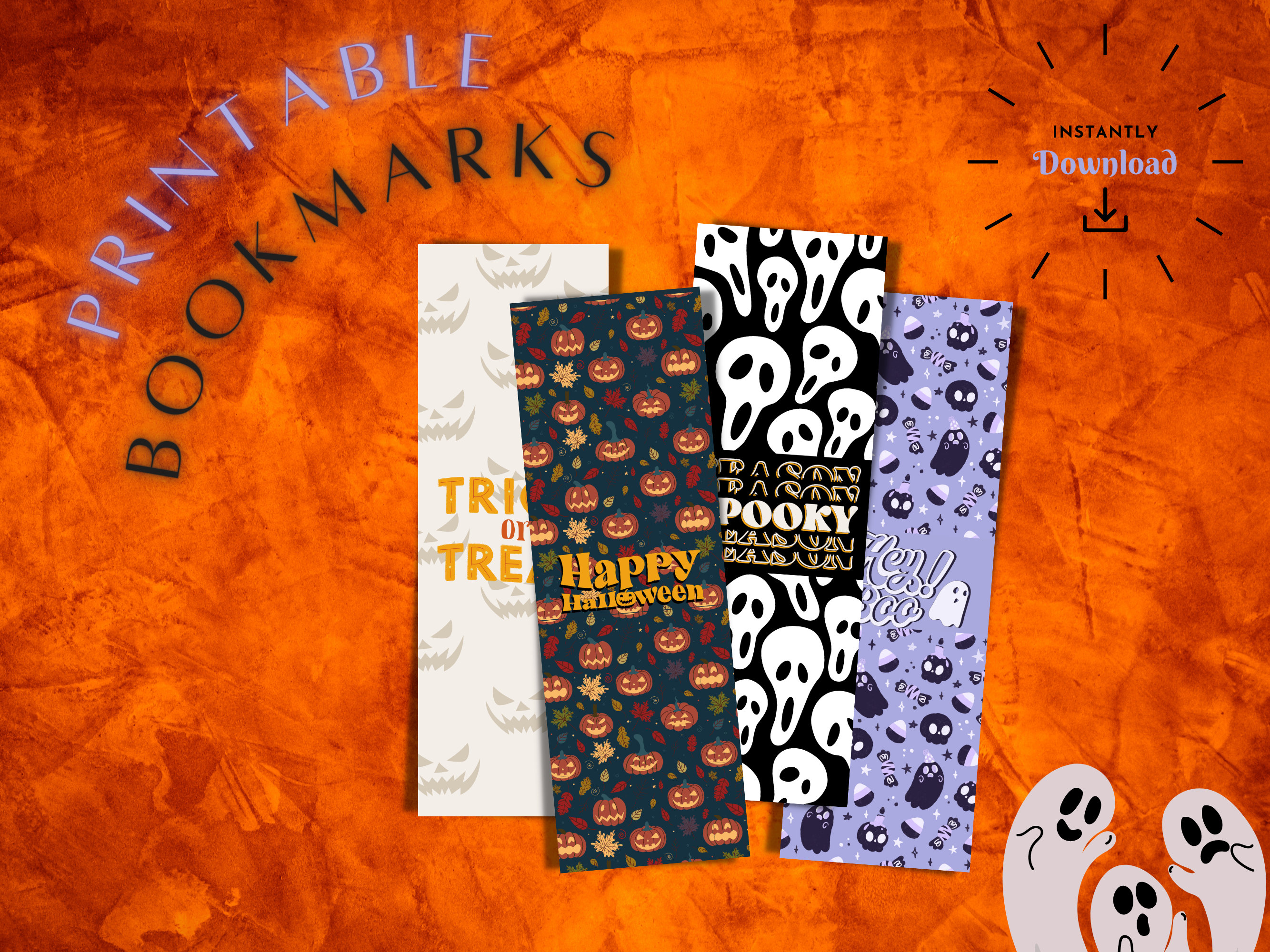 Printable Bookmarks, Set of Printable Bookmarks, Digital Bookmarks ...