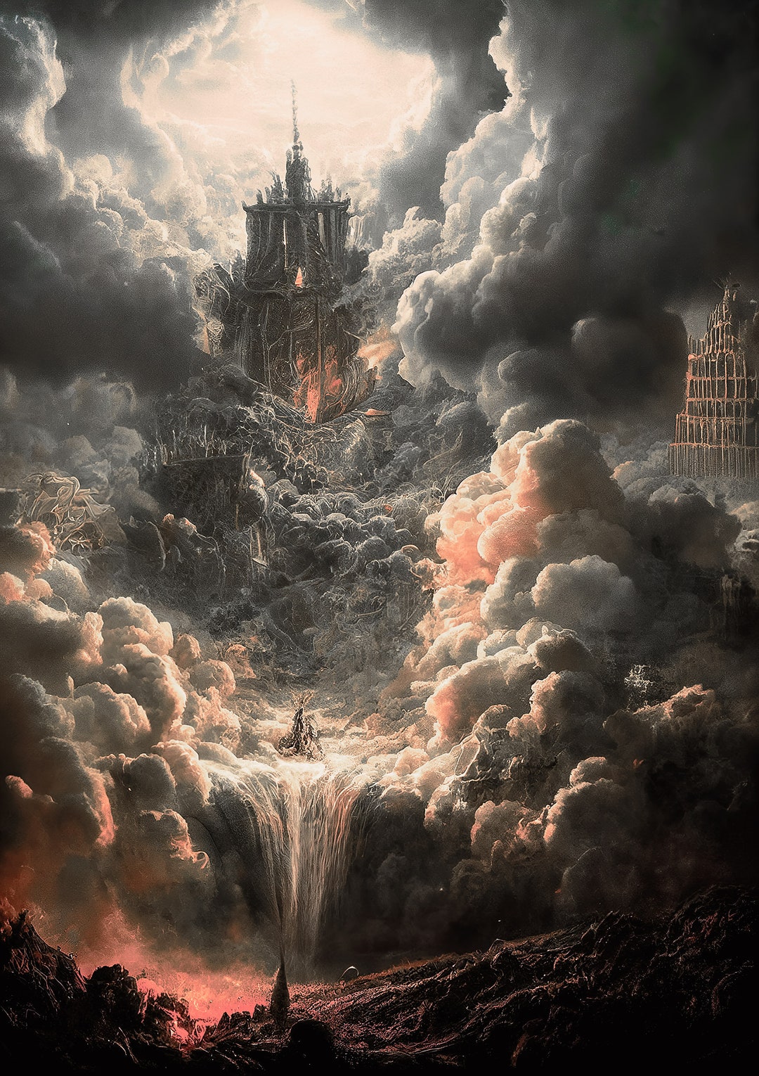 Art Print Fantasy Cloud Castle Giclée Print - Etsy