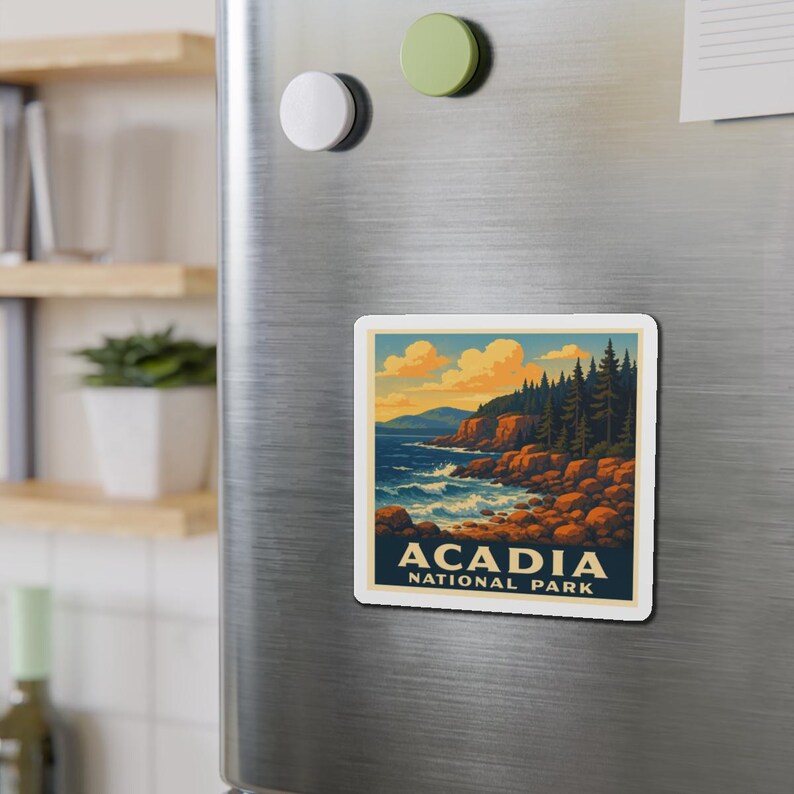 Acadia National Park Magnet: Nature Inspired Travel Souvenir - Etsy