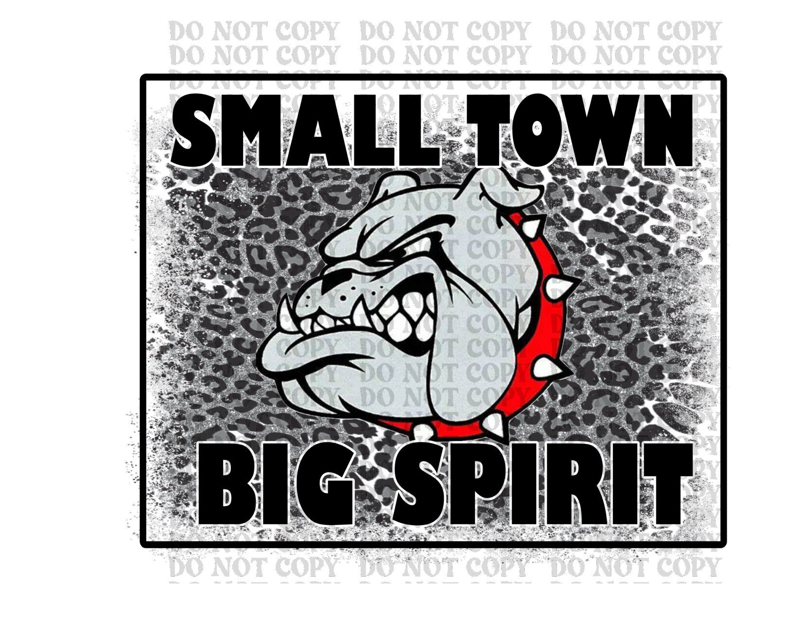 Small Town Big Spirit, Mascot - Etsy