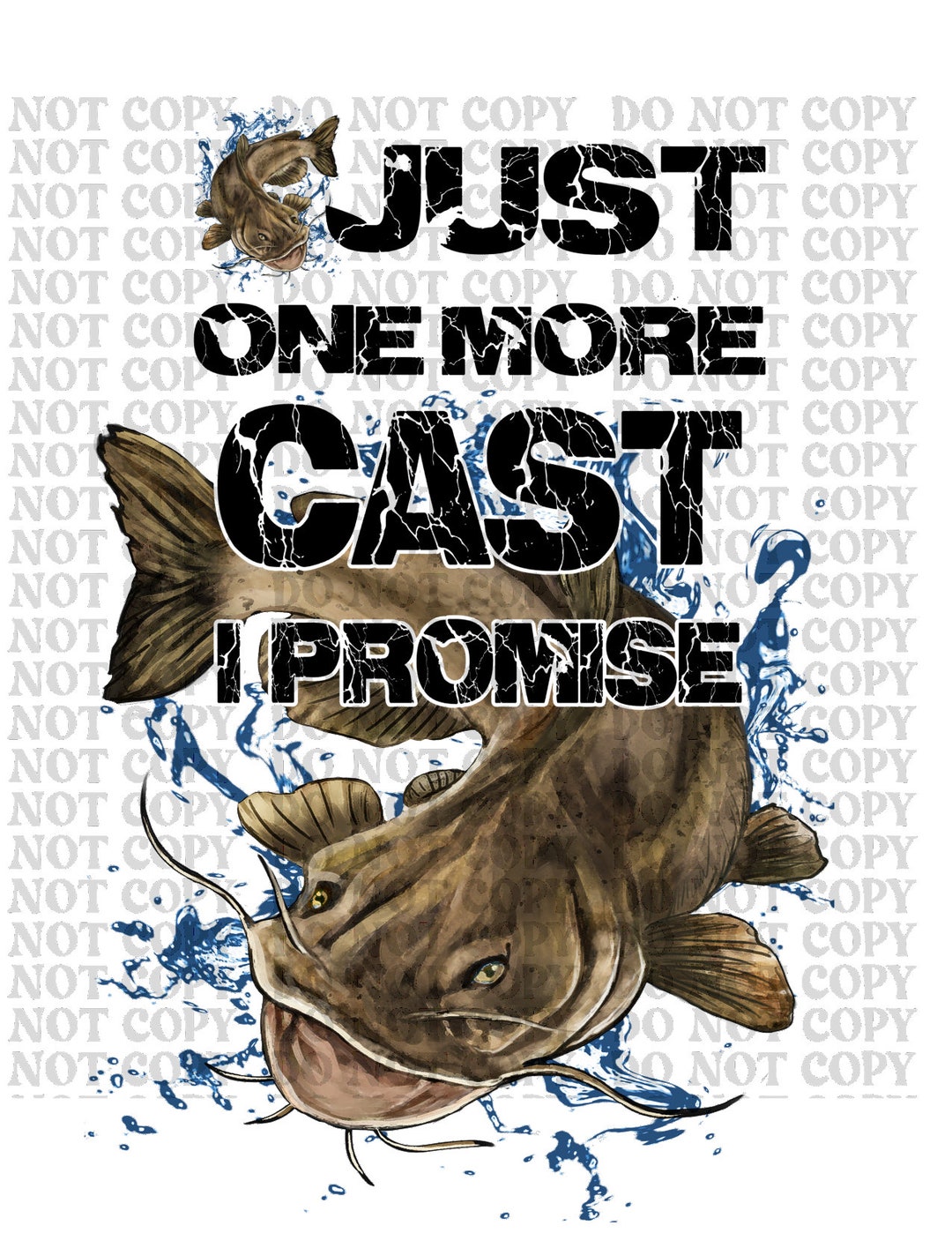 Just One More Cast I Promise Cat Fish - Etsy