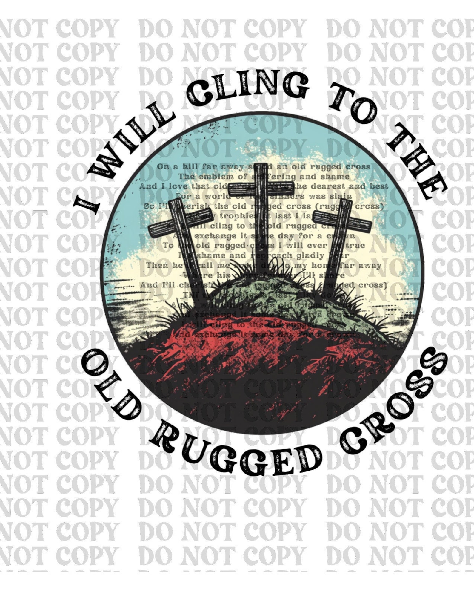 I Will Cling to the Old Rugged Cross - Etsy