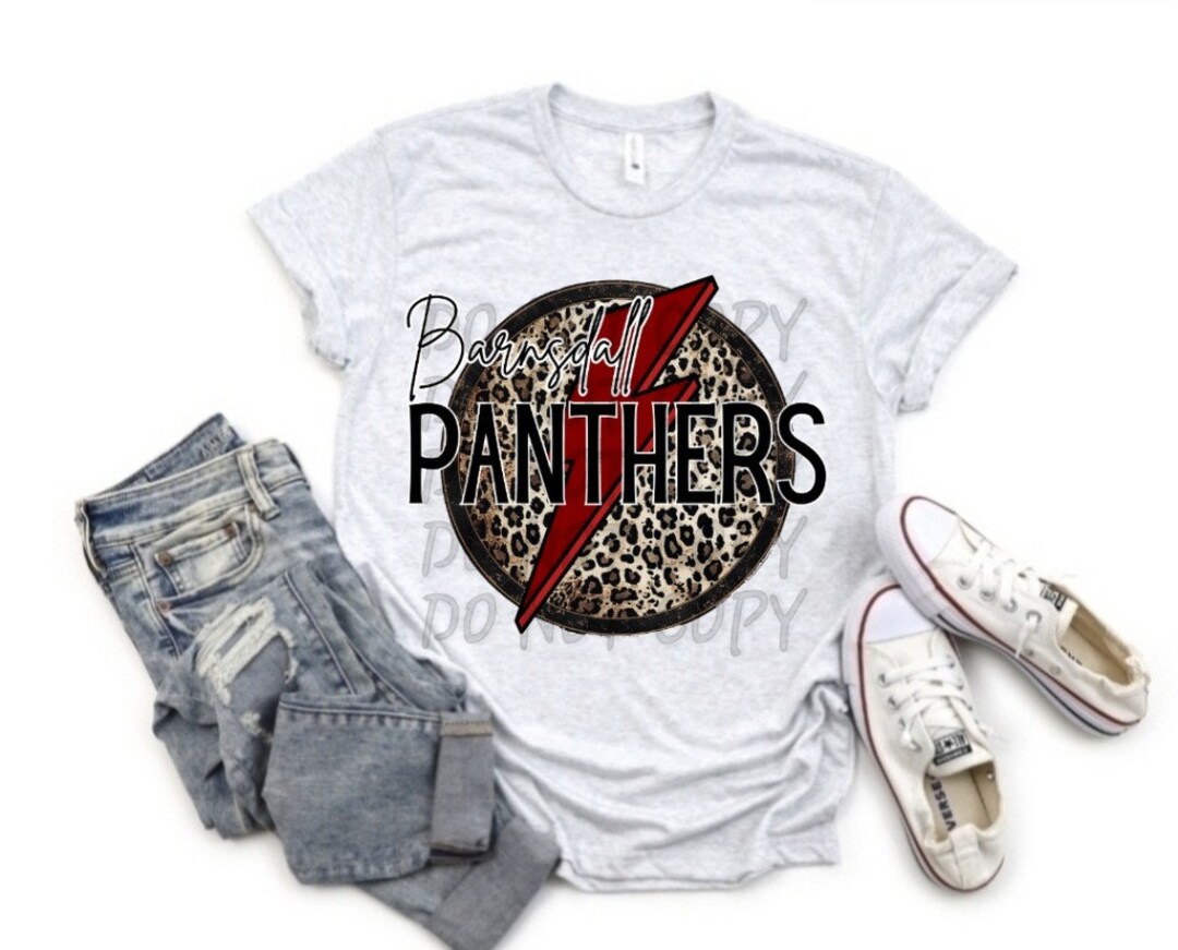 Barnsdall Panthers/leopard/circle/mascot/baseball/team/mama - Etsy