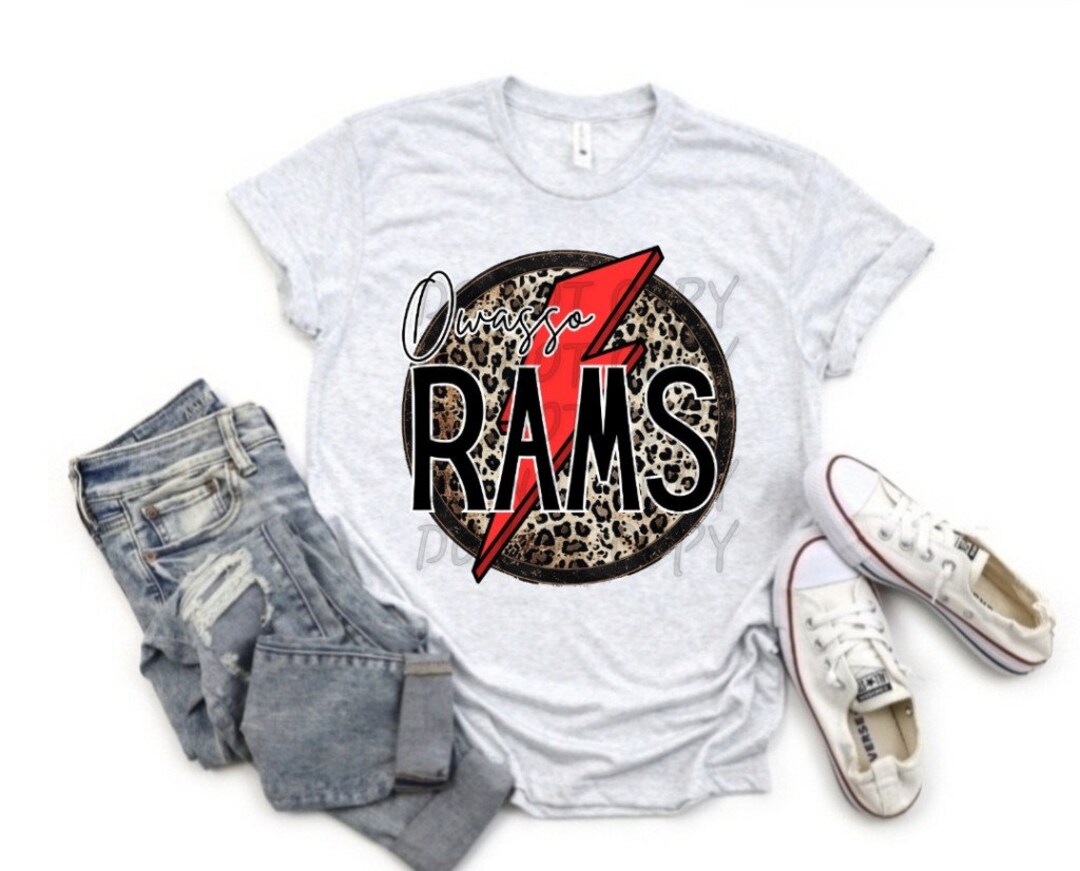 Owasso Rams/leopard/circle/mascot/team - Etsy