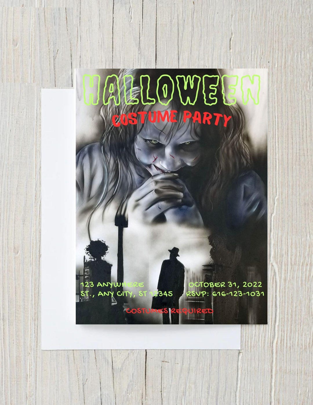 Halloween Party | the Exorcist | Invitation | Editable Template ...