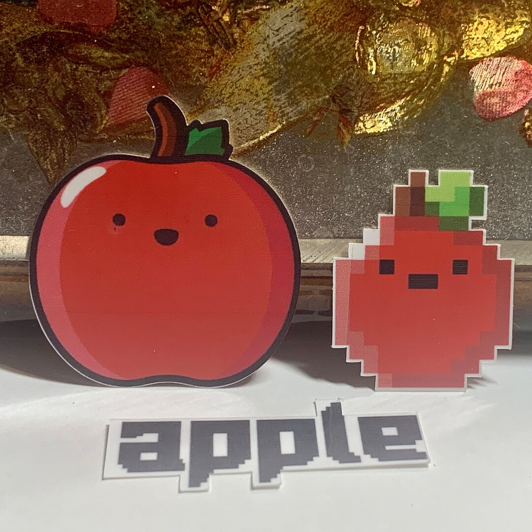 6 Fall Stickers Holiday Stationery Pixel and Vector Custom Design - Etsy