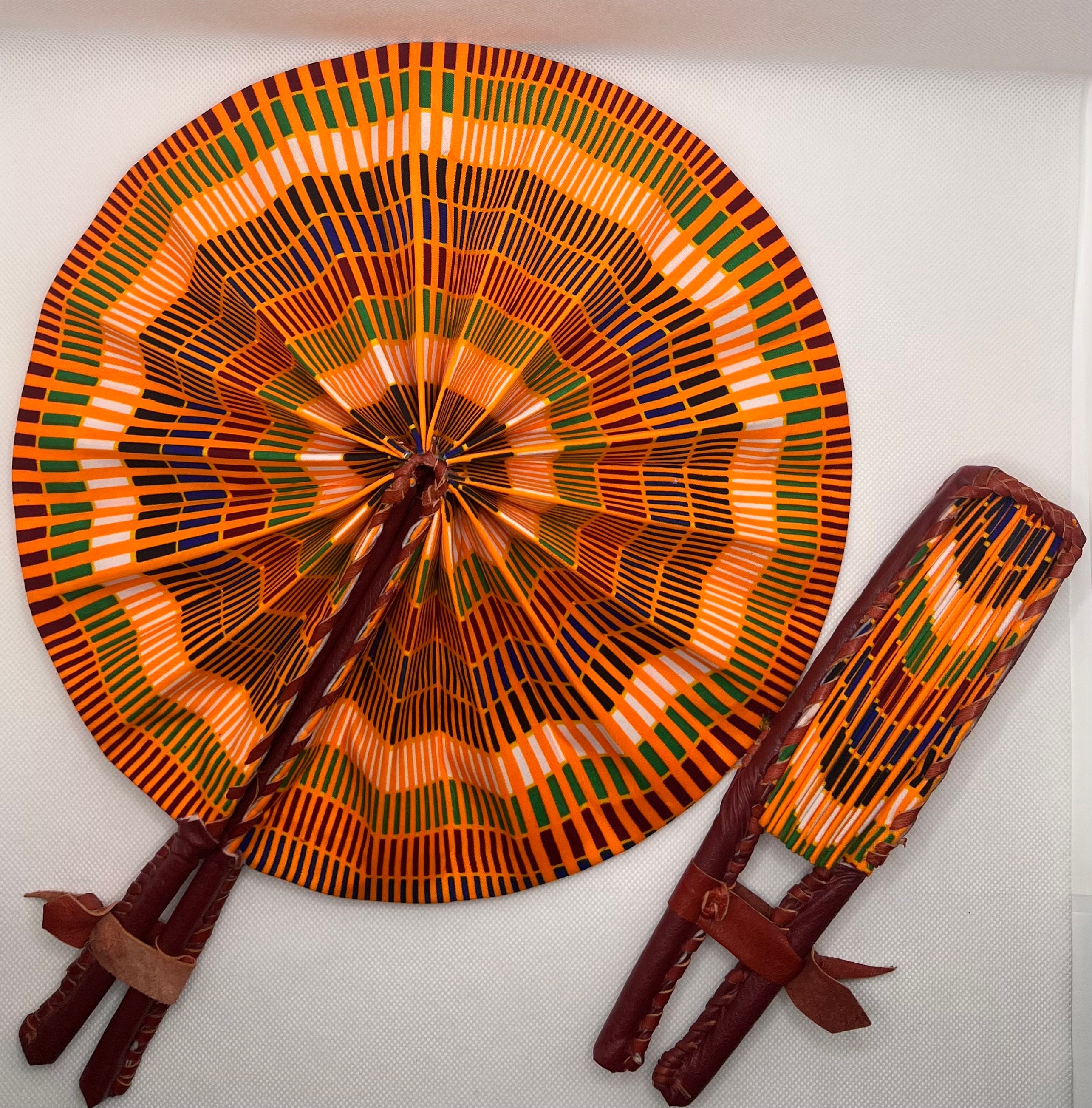 Handmade Kente Fan, African Print Hand Fan, Gift for Her - Etsy