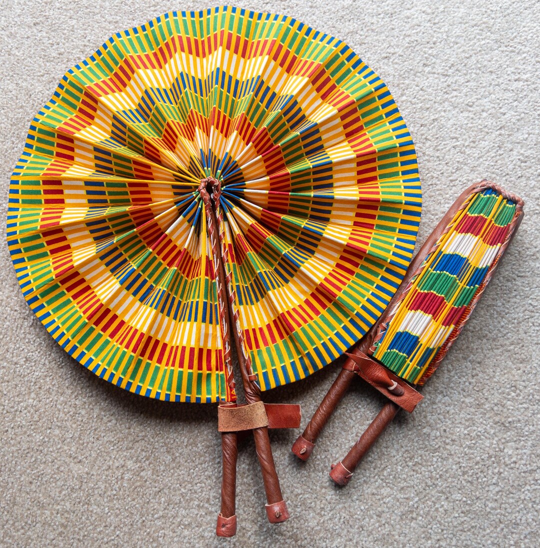 Handmade Kente Fan, African Print Hand Fan, Gift for Her - Etsy