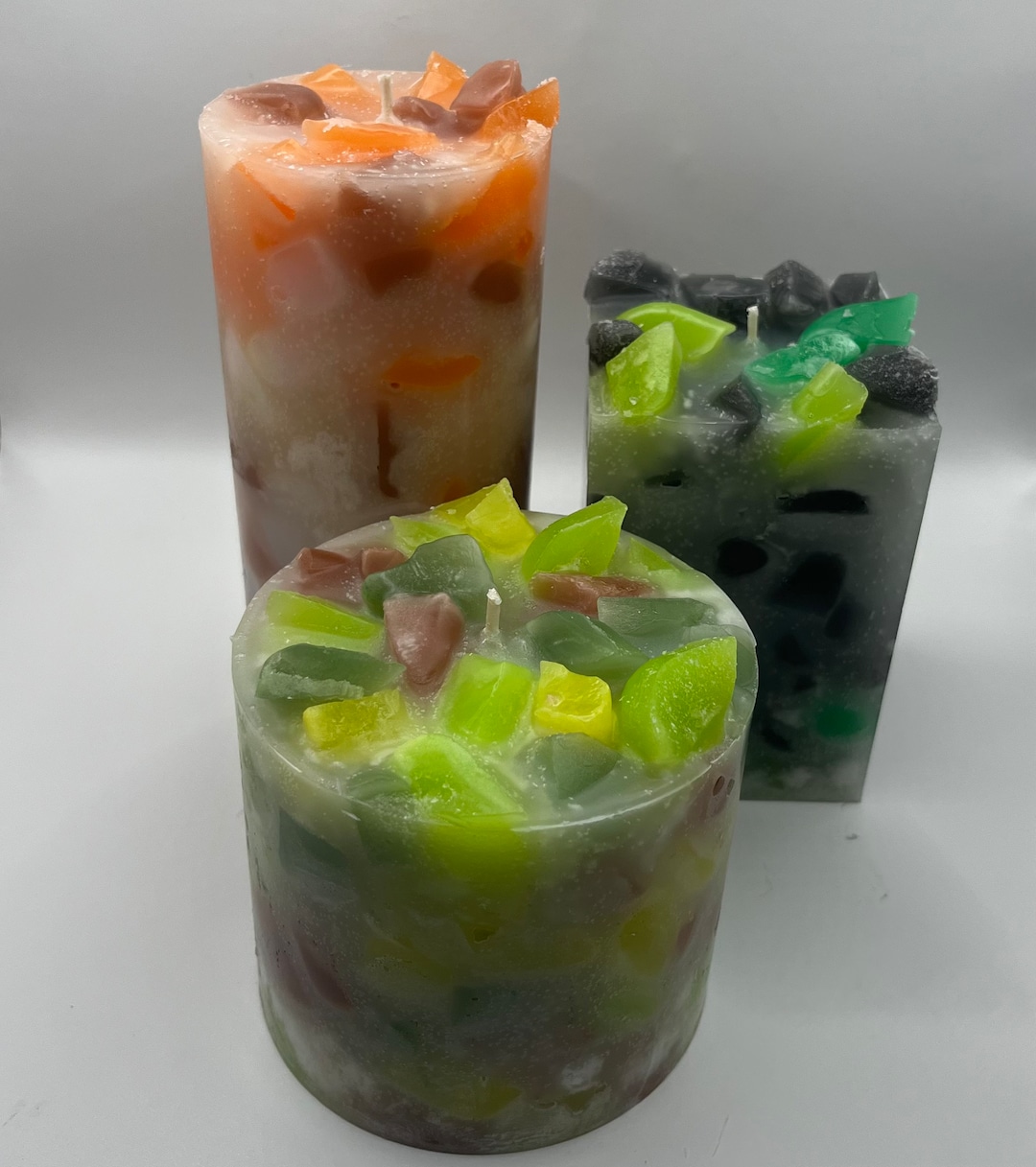 Fall/autumn Pillar Candles -various Large Sizes | CUSTOMIZABLE | Hand ...