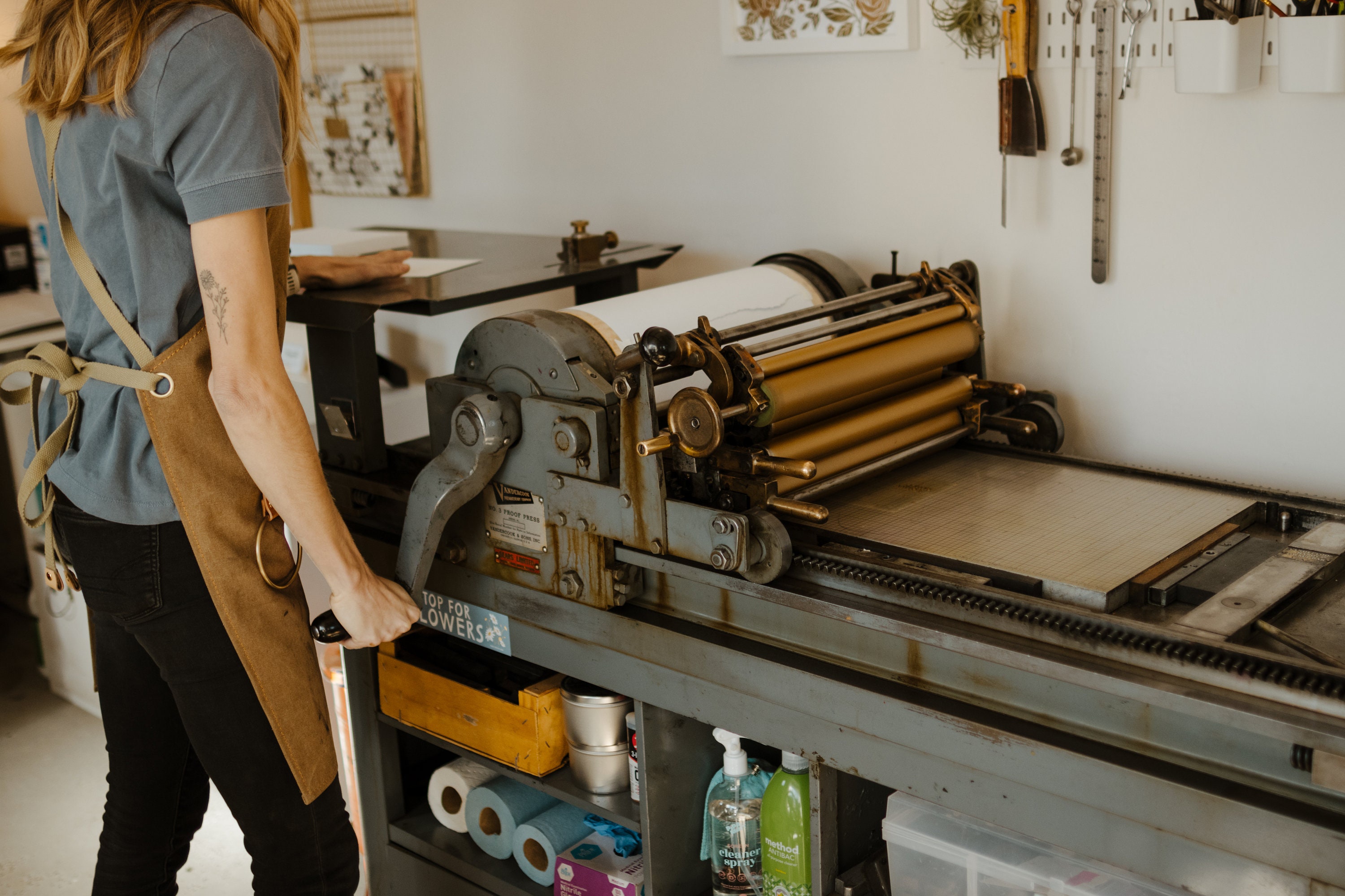 Floral Peony Letterpress Stationery Set Flat Notecards and - Etsy