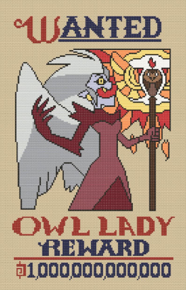 WANTED - Luz, Hooty, Lilith, Eda Bundle - the Owl House Cross Stitch - Etsy