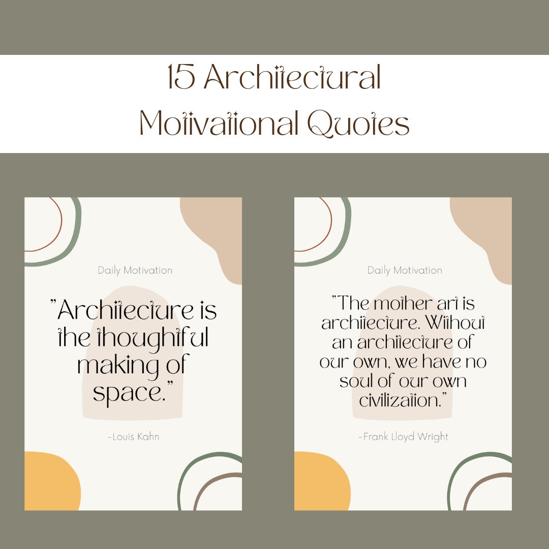 15 Architectural Motivational Quotes: Printable, Motivation ...