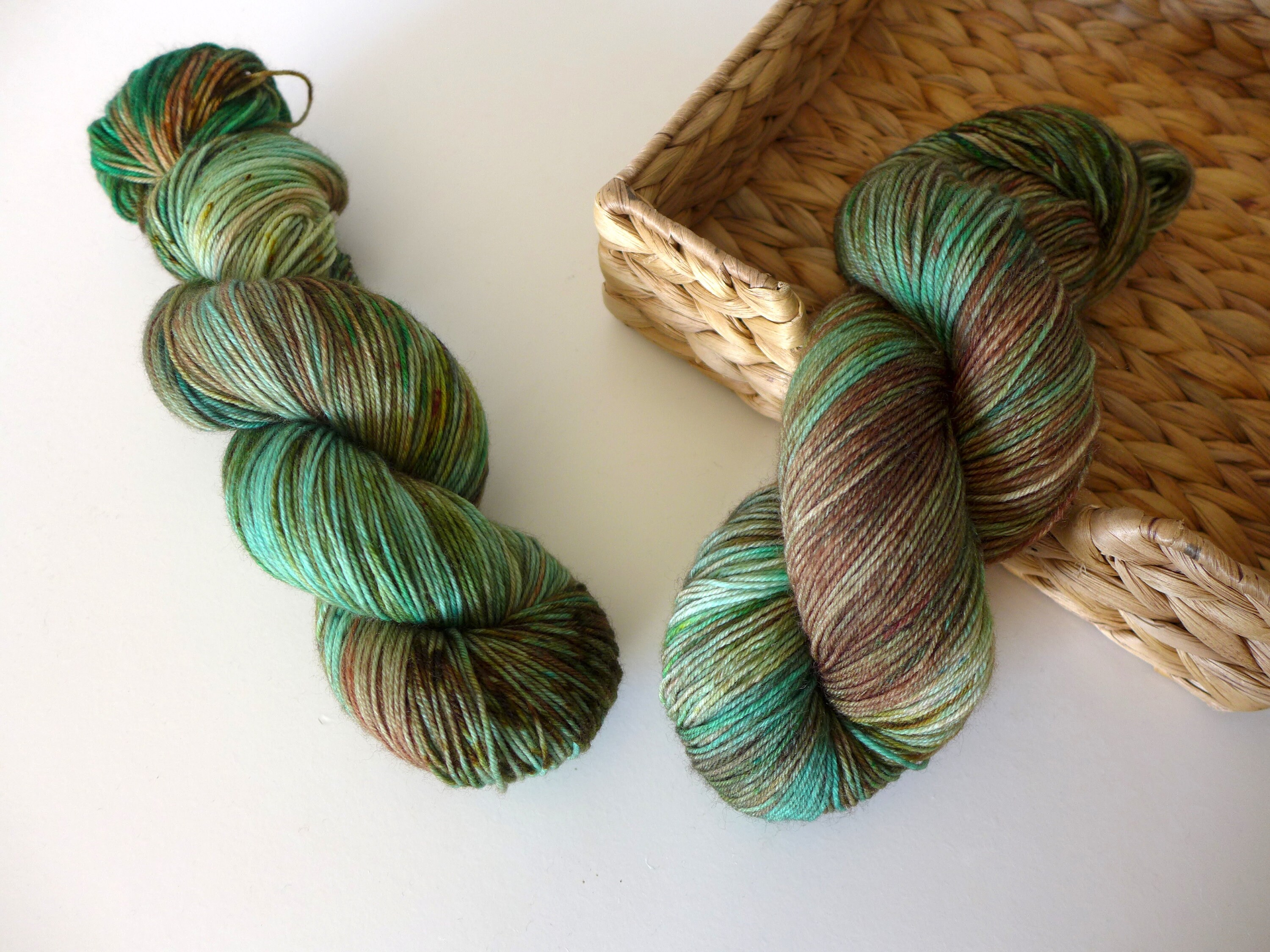 Patina Hand Dyed Merino Yarn 4 Ply 100g Full / 20g Mini Skein / Sock ...