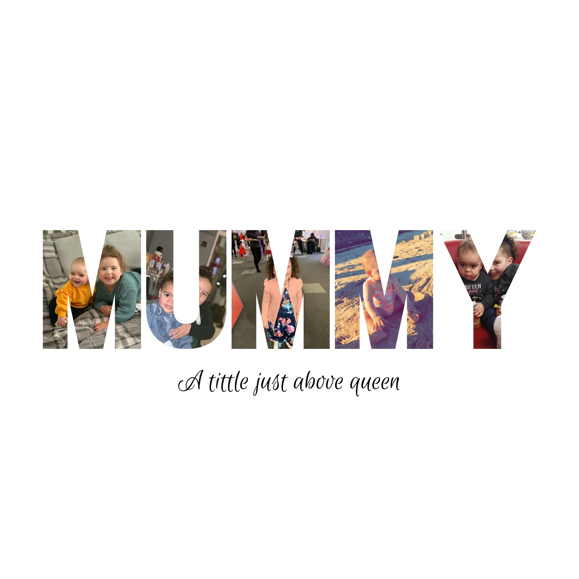 Personalised Letter Photo Collage Personalised Gift Custom Personalised ...