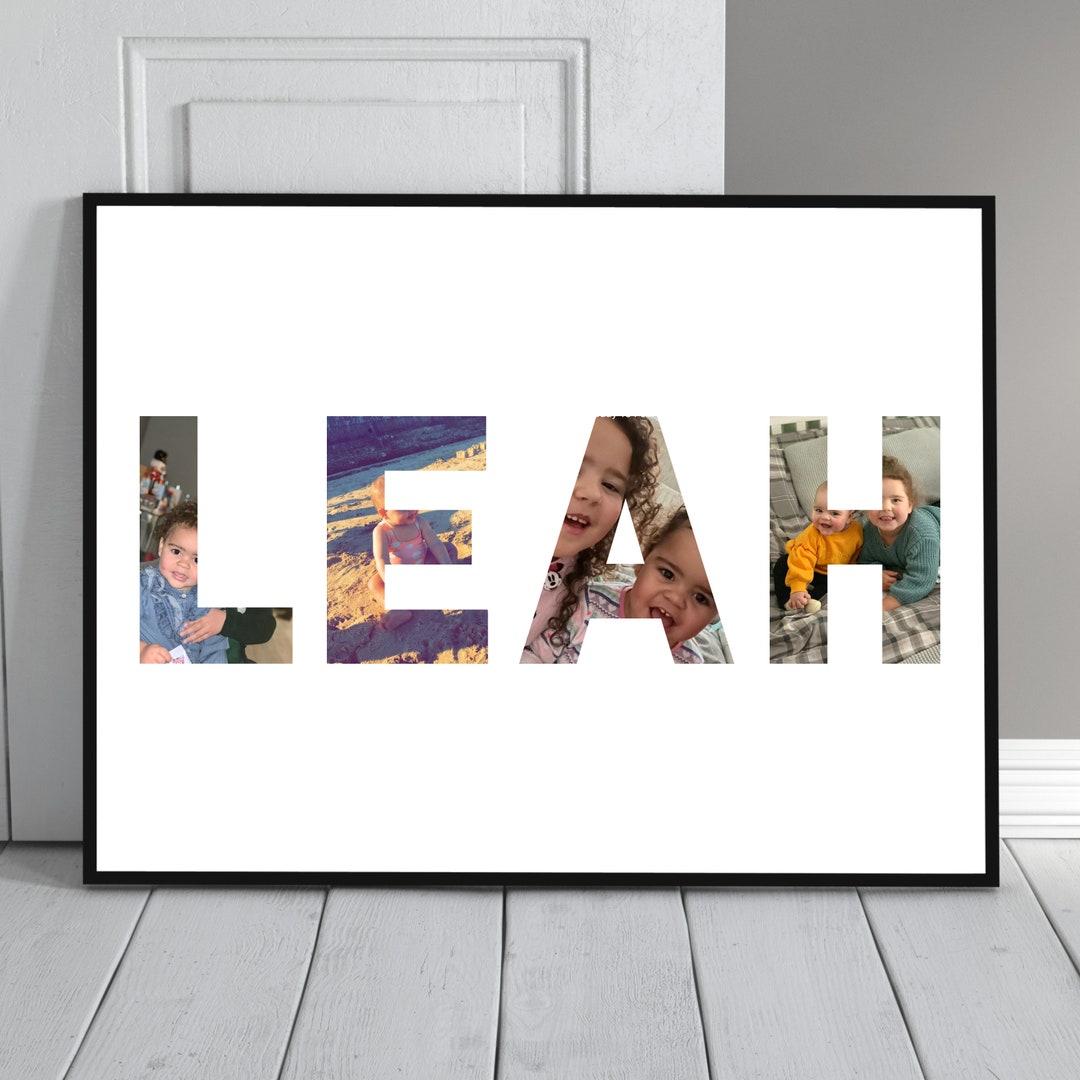 Personalised Letter Photo Collage | Personalised Gift | Custom ...