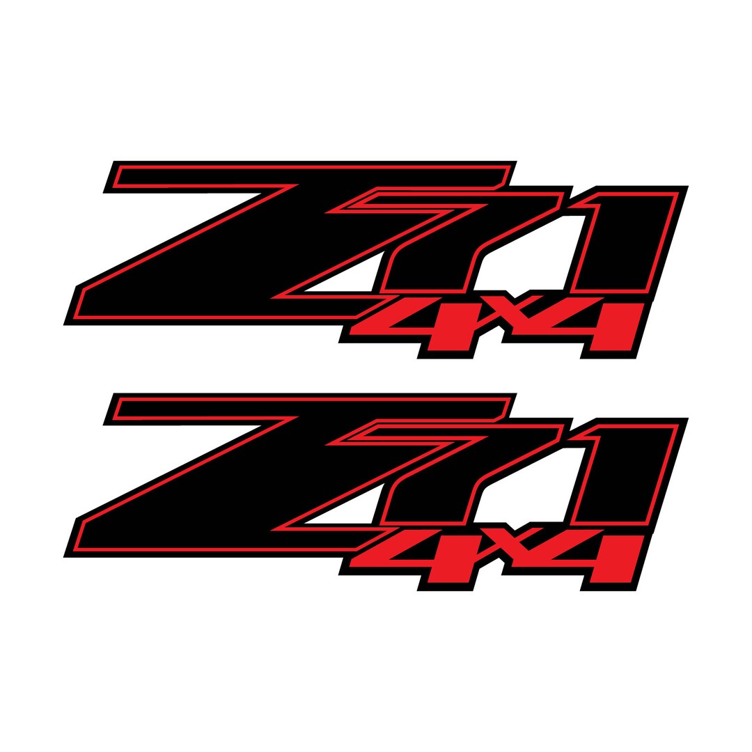 Z71 4x4 Truck Decals Red Stickers for 1500 2500 - Etsy