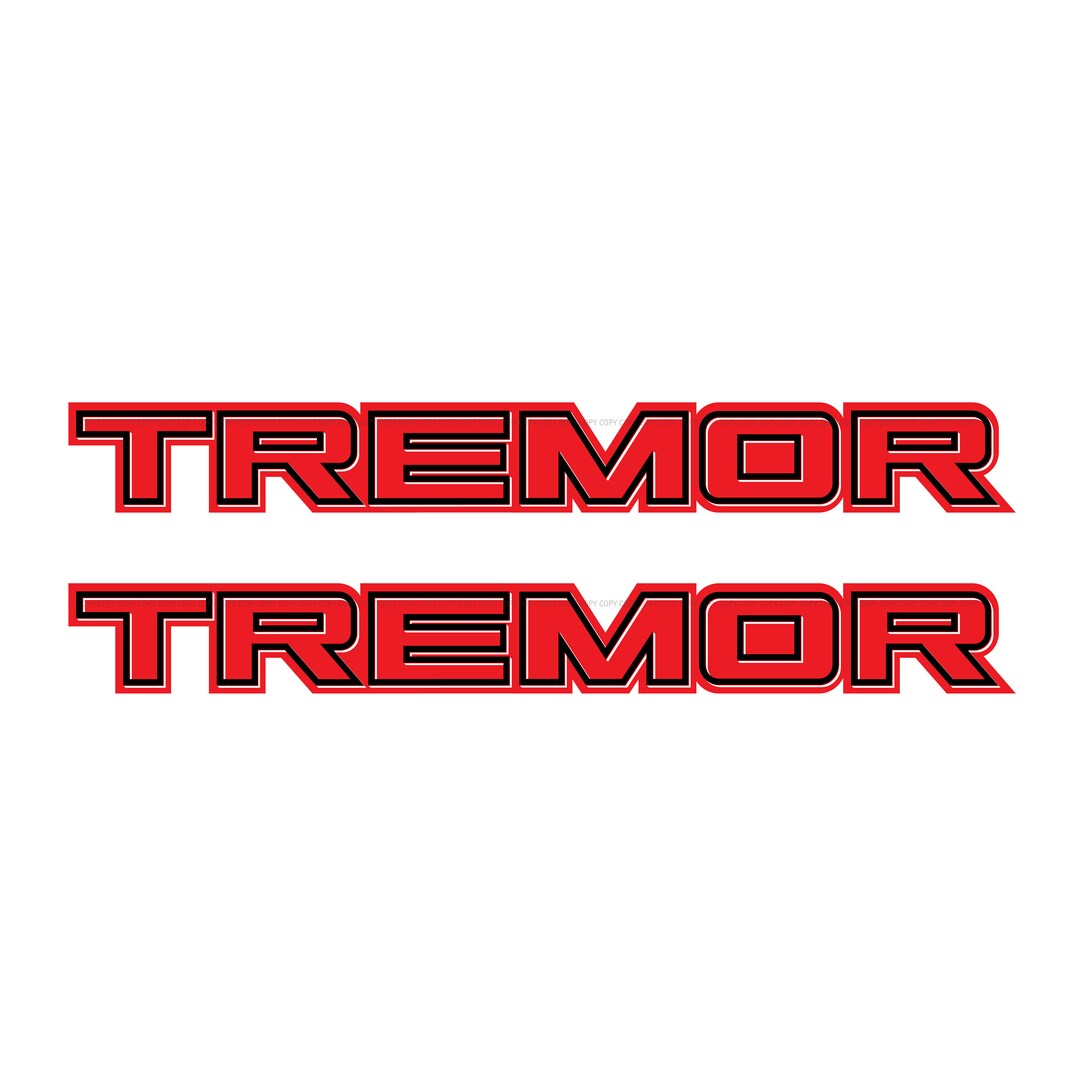 Tremor Decals Package Red White Accent Truck Bed Side F150 F250 - Etsy