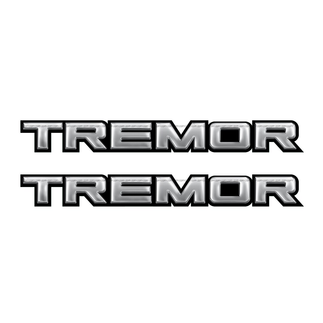 Tremor Metal Silver Decals Package Truck Bed Side F150 F250 - Etsy