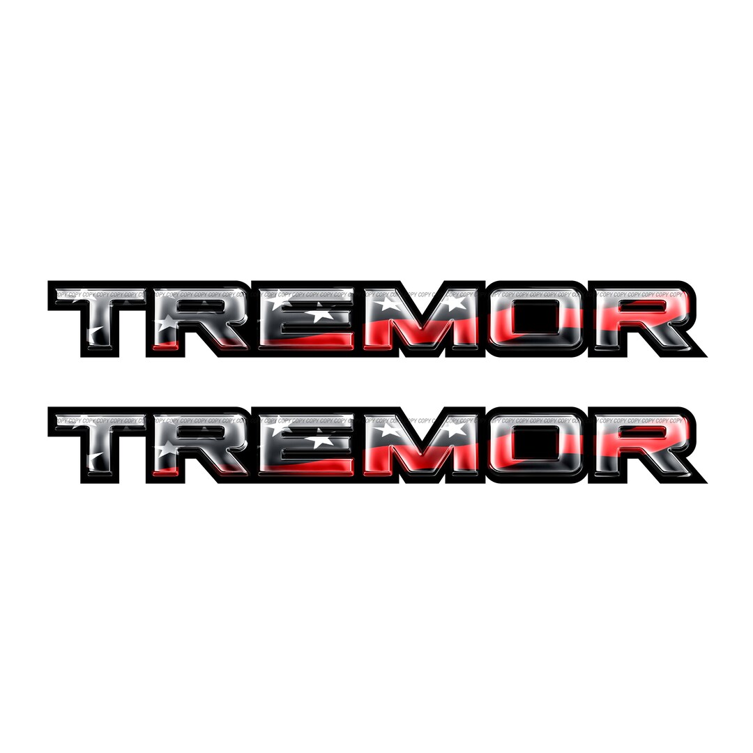 Tremor USA Flag Decals Package Truck Bed Side / Red Line - Etsy