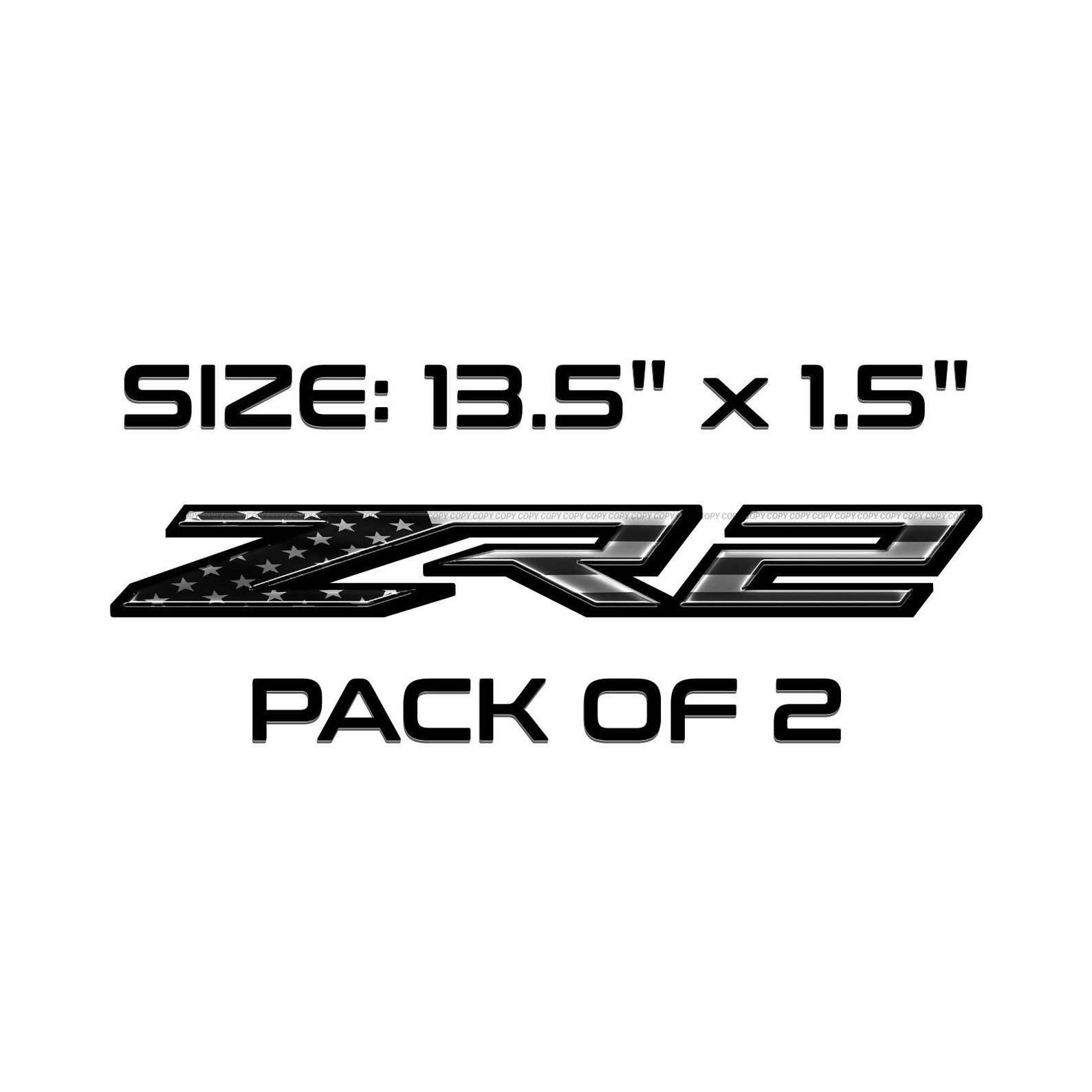 ZR2 Decals Bedside Replacement Sticker / Pack of 2 - Etsy