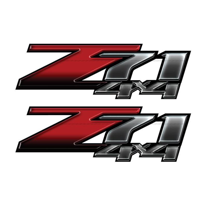 Z71 4x4 Truck Decals Stickers for 1500 2500 - Etsy