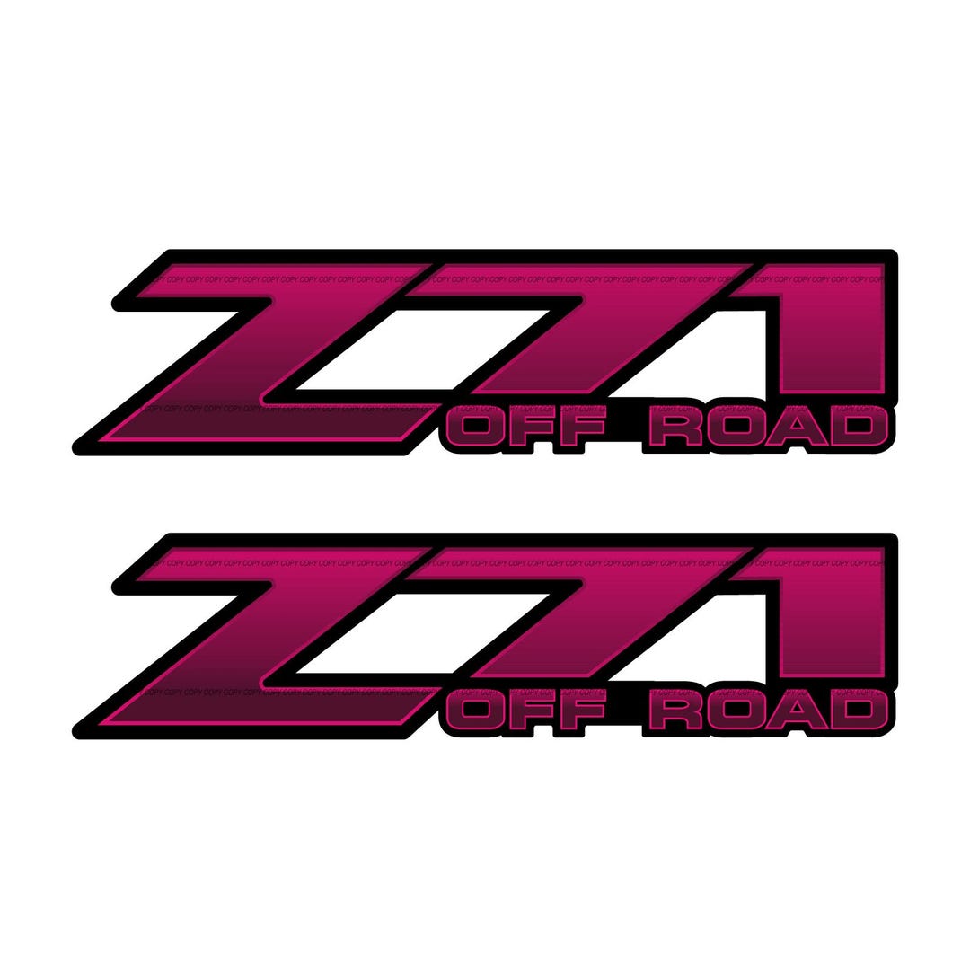 Z71 off Road Decals Stickers Chevy Silverado / Hot Pink - Etsy