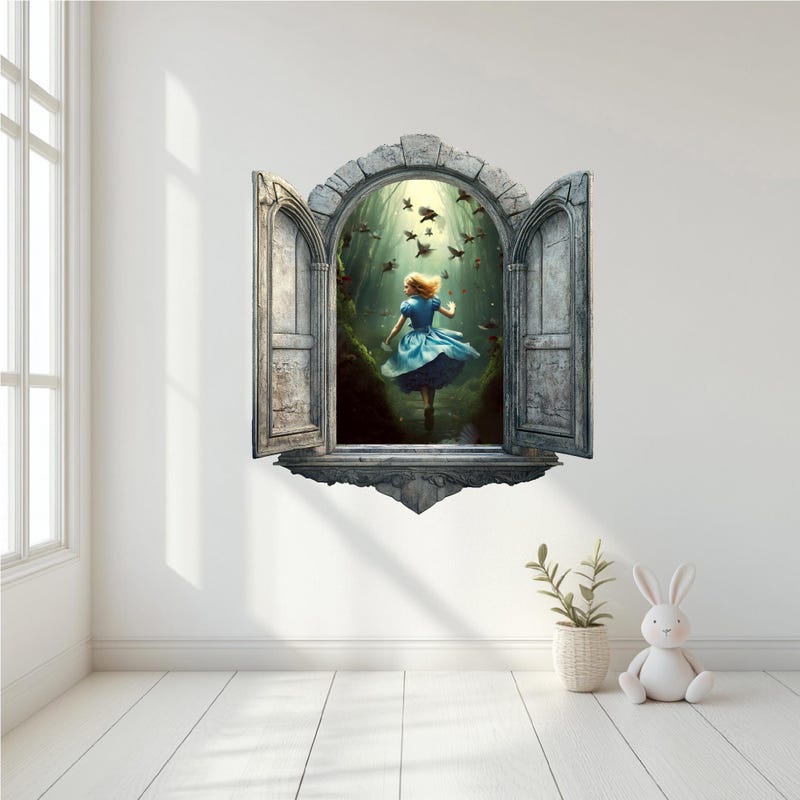 3d Window Wall Decal - Etsy