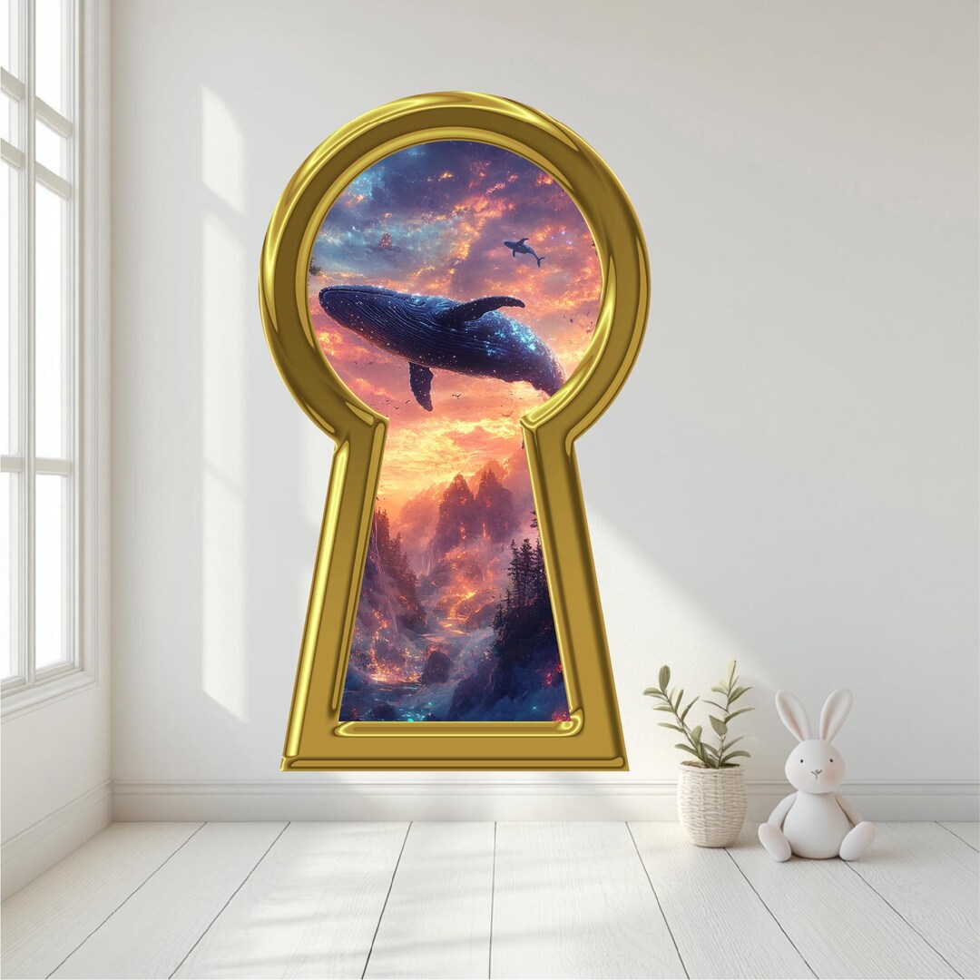 3D Keyhole Wall Decal: Fantasy Wonderland Removable Vinyl Sticker - Etsy